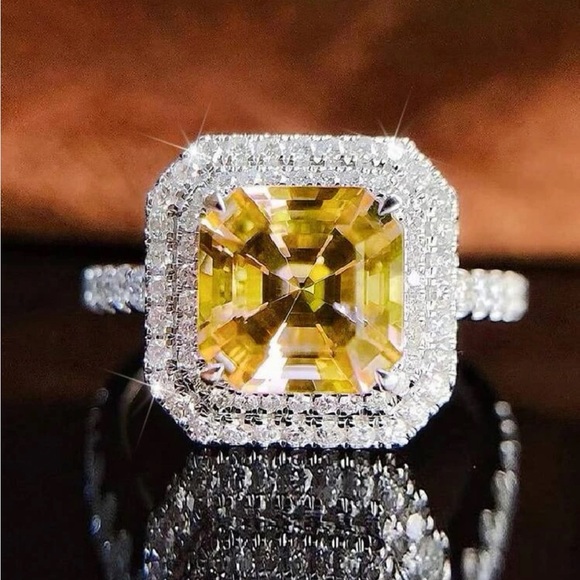 Jewelry | Yellow Cubic Zirconia Ring | Poshmark